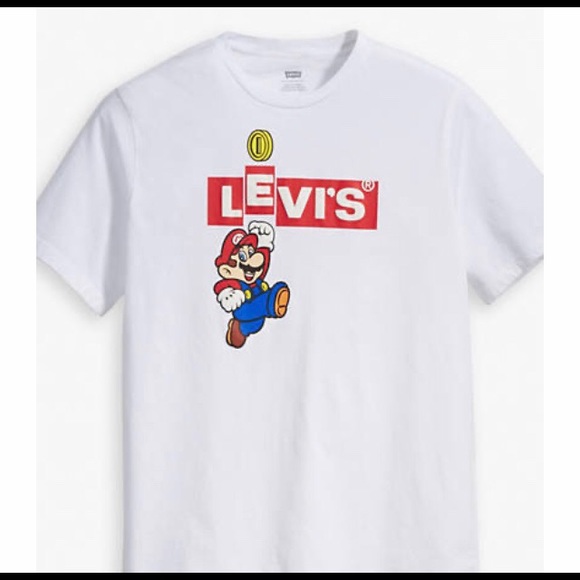 Levi's | Shirts | Nwt Levis X Super Mario Collab White Tee Size M | Poshmark